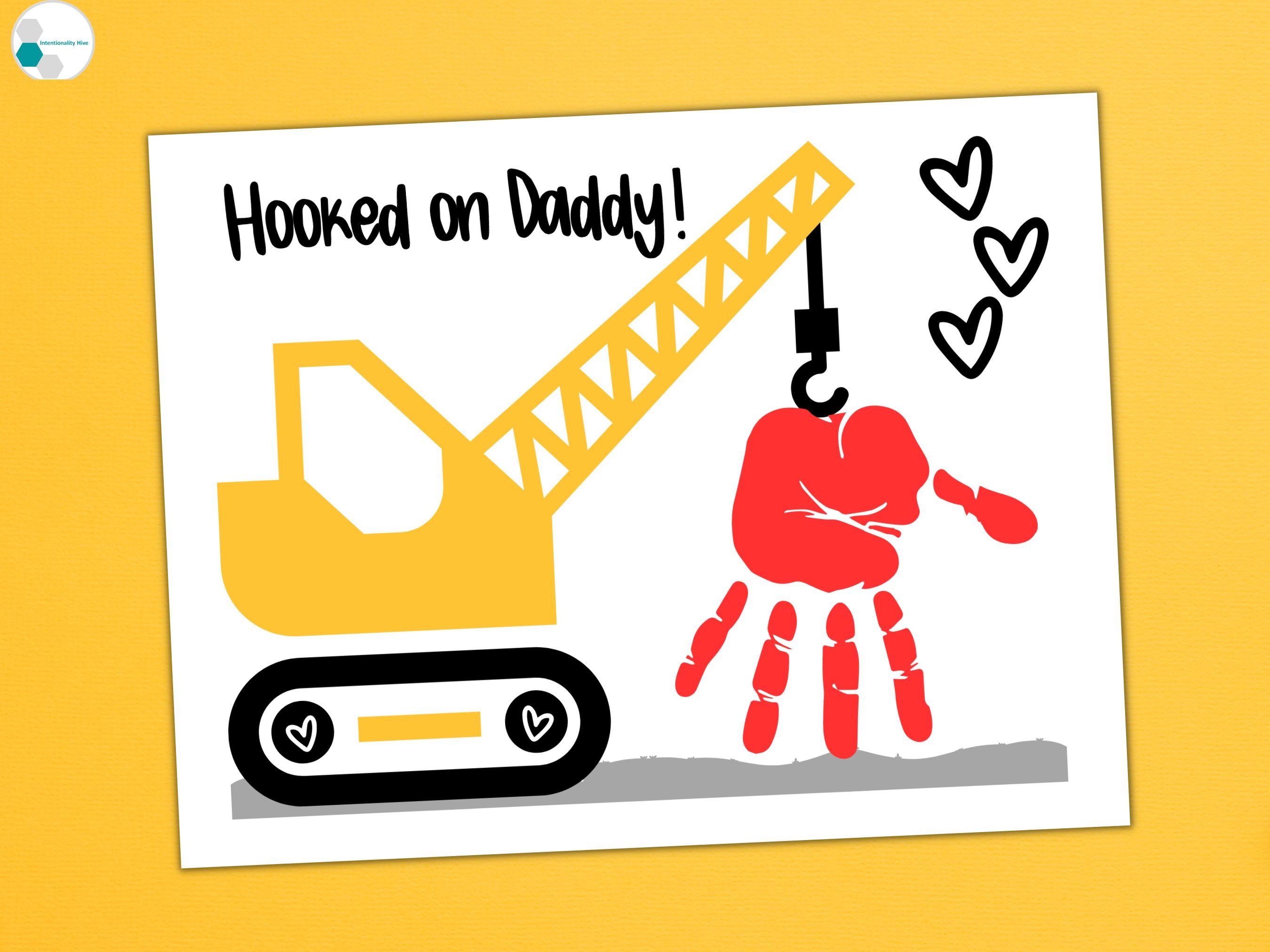 Daddy Handprint Art Father's Day Handprint Craft - Etsy