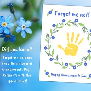 Happy Grandparents Day Handprint Craft for Infants / Babies / Toddlers ...