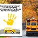 School Bus Handprint Poem Craft, Back to School Handprint Art, First ...