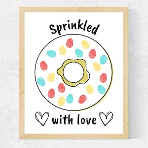Donut Party Printable Sign / Activity / Craft / Favor | Sprinkled With ...