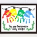Christmas Lights Handprint Art Craft, Merry and Bright Handprint ...