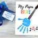 My Papa Rocks Handprint Art Gift for Papa Fathers Day Papa Gift From ...