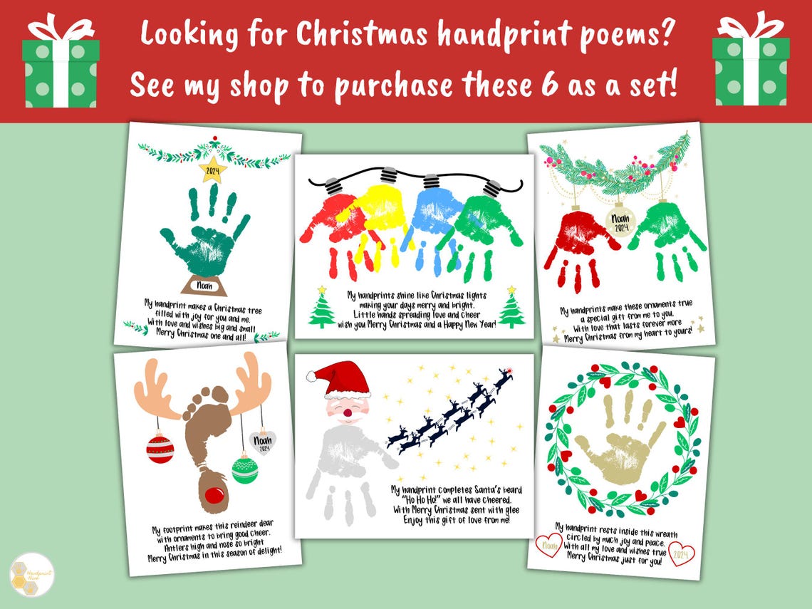 Jingle Bells Handprint Art Craft, Christmas Happy Holidays Handprint ...