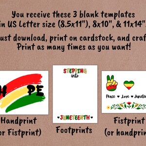 Juneteenth Crafts for Kids, Toddlers, Preschool, PRINTABLE Juneteenth ...