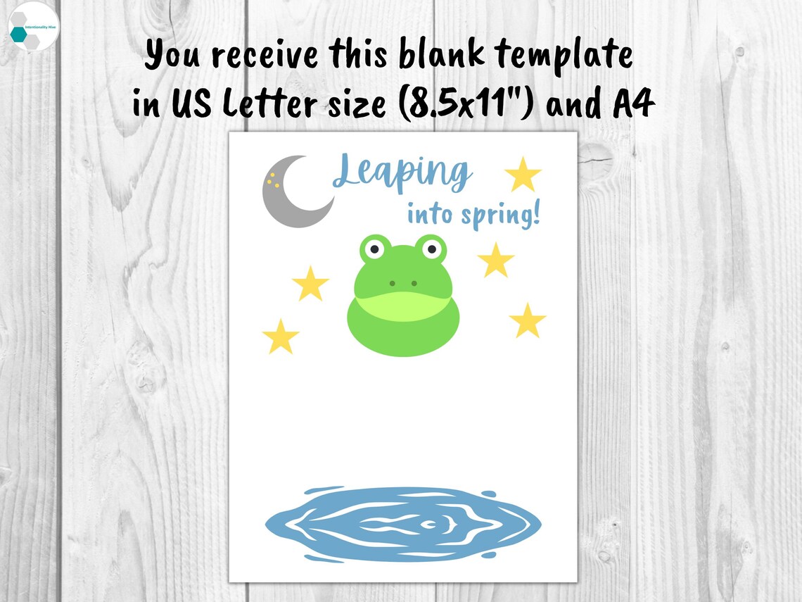 Spring Frog Handprint Craft for Toddlers Preschool Kids - Etsy