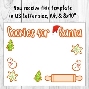 Cookies for Santa Handprint Art Craft, Christmas Handprint Craft ...
