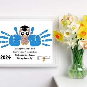 Kindergarten Graduation Handprint Art Poem, Kindergarten Graduation ...