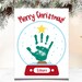 Christmas Snow Globe Handprint Craft, Christmas Handprint Art Craft for ...