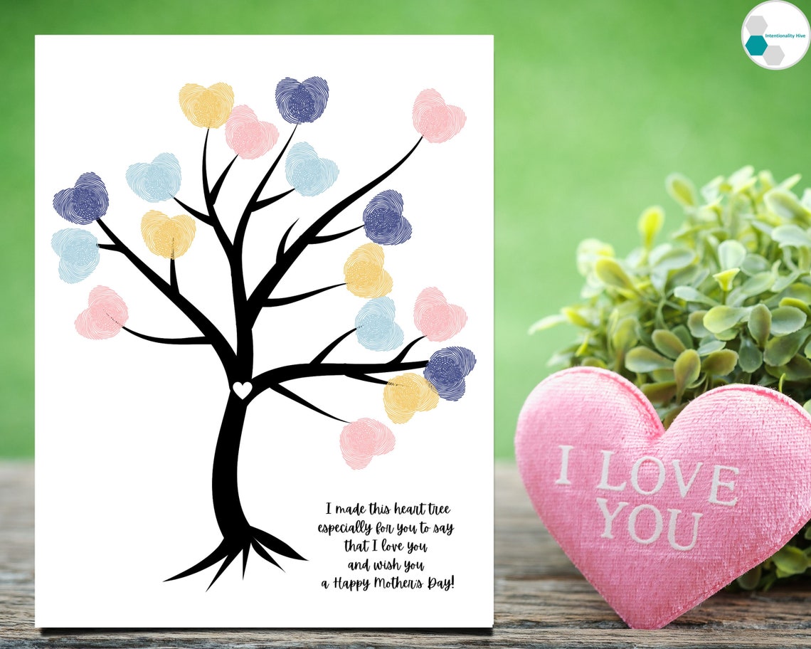 Fingerprint Mother's Day Craft for Kids, Toddlers, Baby | Mom or ...