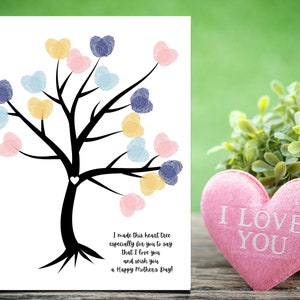 Fingerprint Mother's Day Craft for Kids, Toddlers, Baby | Mom or ...