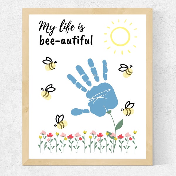 Bee Fingerprint Art - Etsy