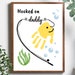 Hooked on Daddy Handprint, Father's Day Fishing Handprint, Dad ...