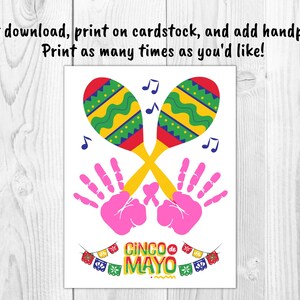 Cinco De Mayo Handprint Craft, Toddler Cinco De Mayo Craft for Kids ...