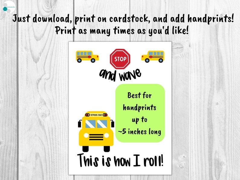 School Bus Handprint Craft, School Bus Craft for Kids Preschool ...