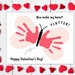 Butterfly Valentine Handprint Art You Make My Heart Flutter Valentine's ...