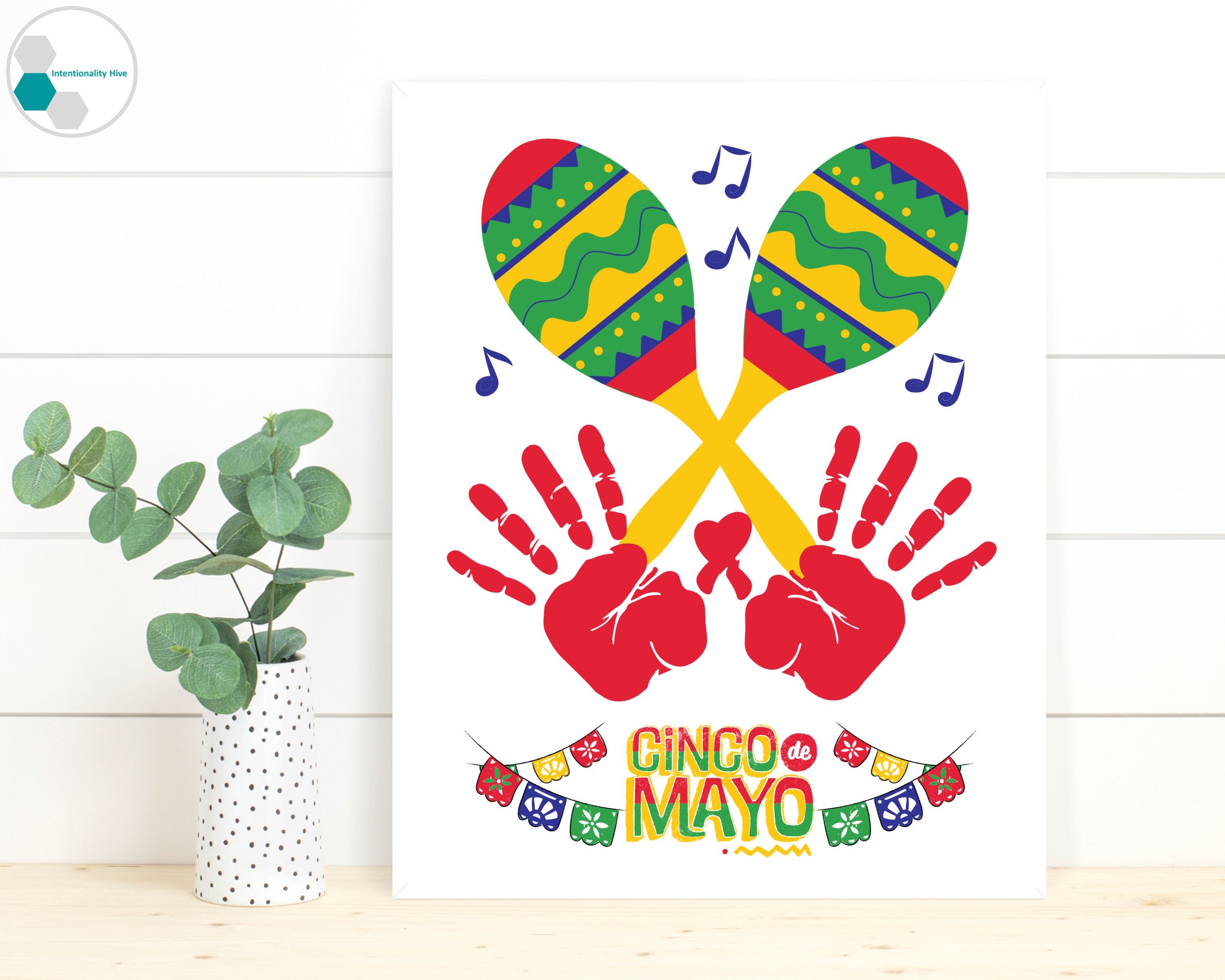 Cinco De Mayo Handprint Craft Toddler Cinco De Mayo Craft for - Etsy