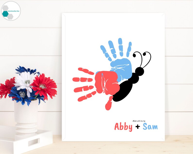 Flying Butterfly Handprint Craft Printable Butterfly Art | Etsy