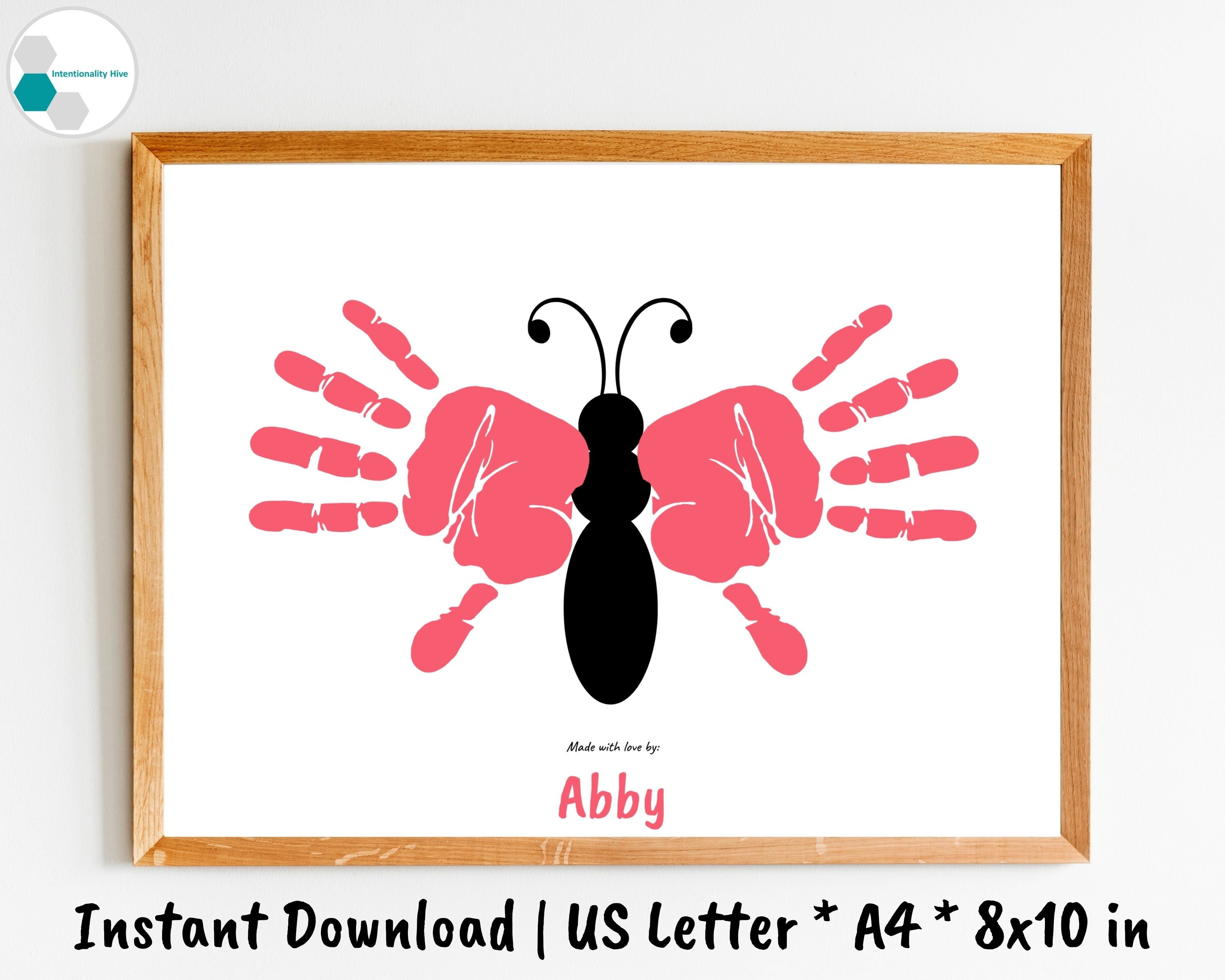 Butterfly Handprint Craft Template Lupon gov ph
