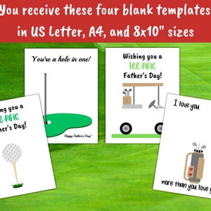 Golf Father's Day Handprint Golf Crafts, Father's Day Golf Gifts, Golf ...