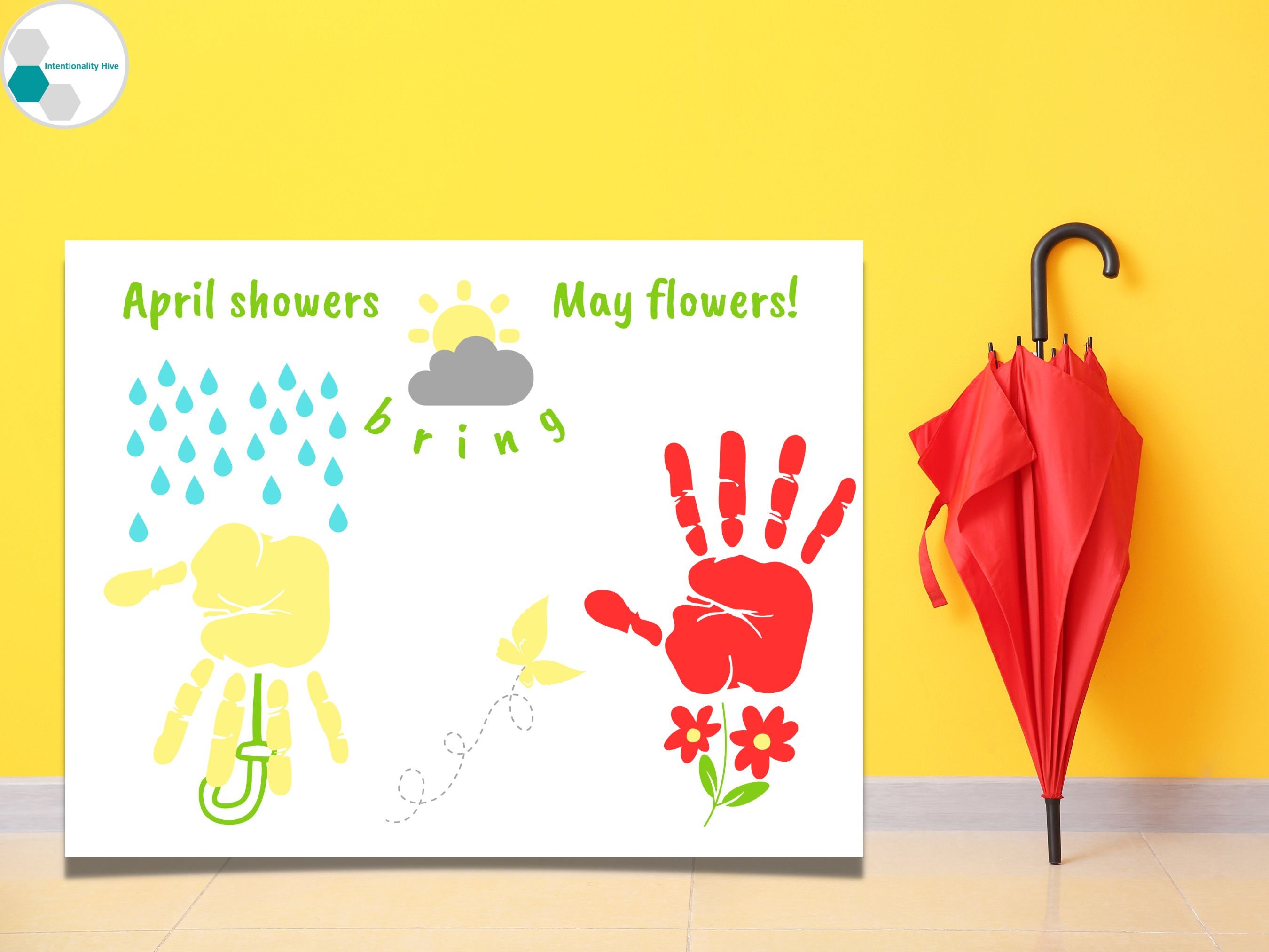 April Showers Handprint Art Spring Handprint Craft for - Etsy