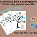 Fingerprint Father's Day Tree Craft for Kids and - Etsy