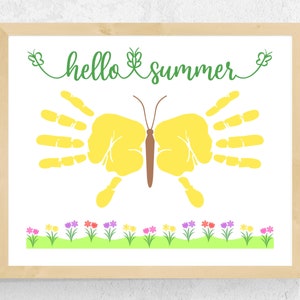 Butterfly Handprint Art | Printable Butterfly Craft | Preschool ...