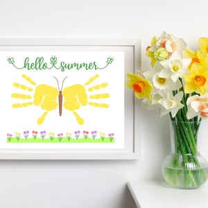Butterfly Handprint Art | Printable Butterfly Craft | Preschool ...