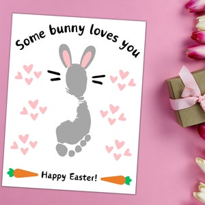 Easter Handprint Footprint Art Bundle, Easter Preschool Crafts, Happy ...