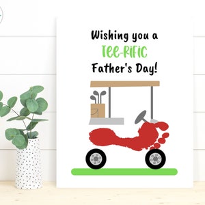 Golf Father's Day Handprint Golf Crafts, Father's Day Golf Gifts, Golf ...