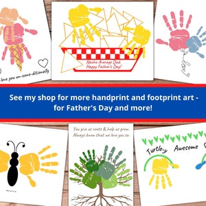 Handprint Craft for Dad From Kids | Printable Father's Day Craft Art ...
