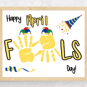 April Fools Handprint Craft, April Fools Day Craft for Toddlers ...