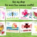 Summer Footprints Craft, Stepping Into Summer Craft for Toddlers Kids ...