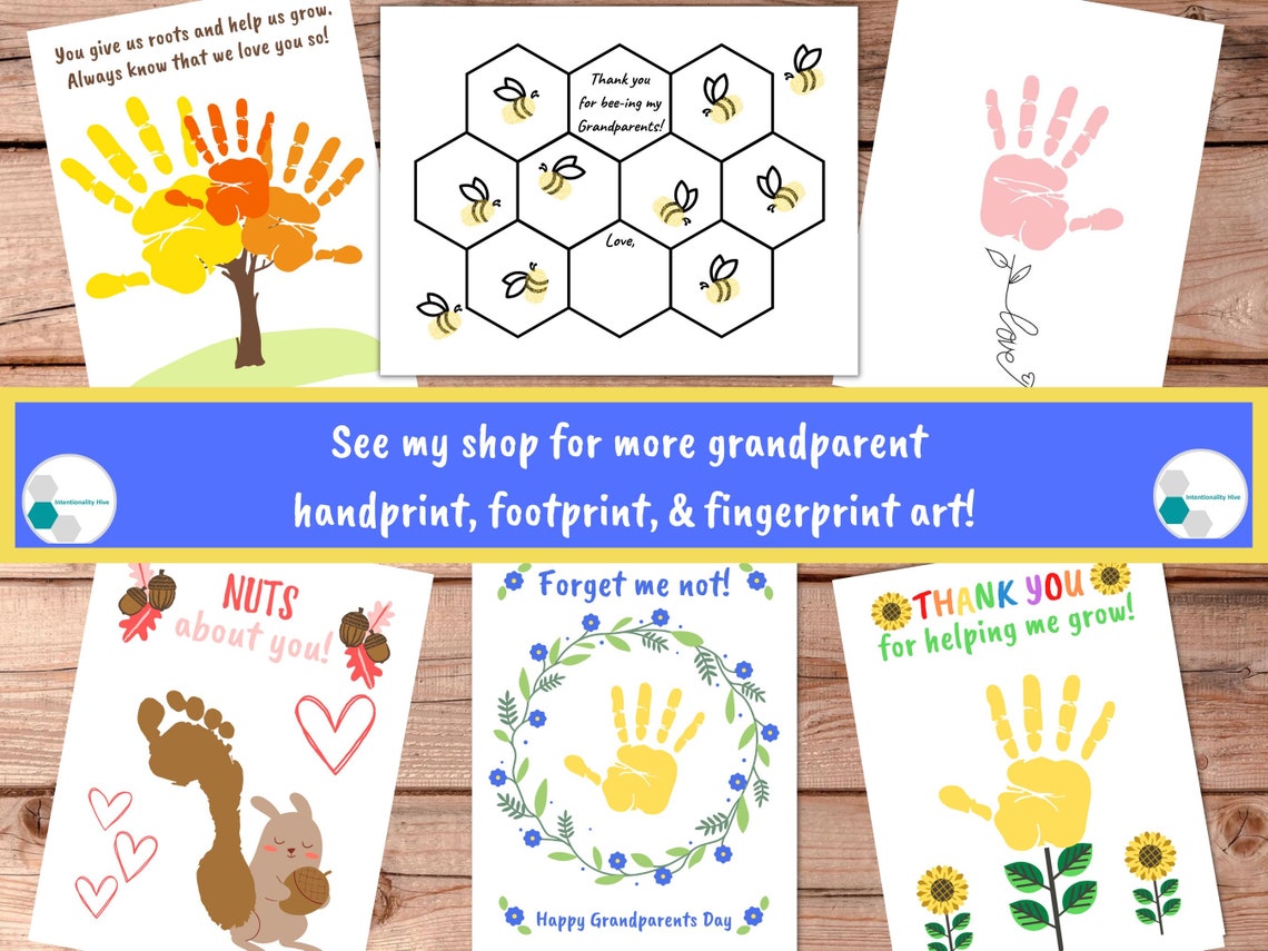 Happy Grandparents Day Handprint Craft for Infants / Babies / - Etsy