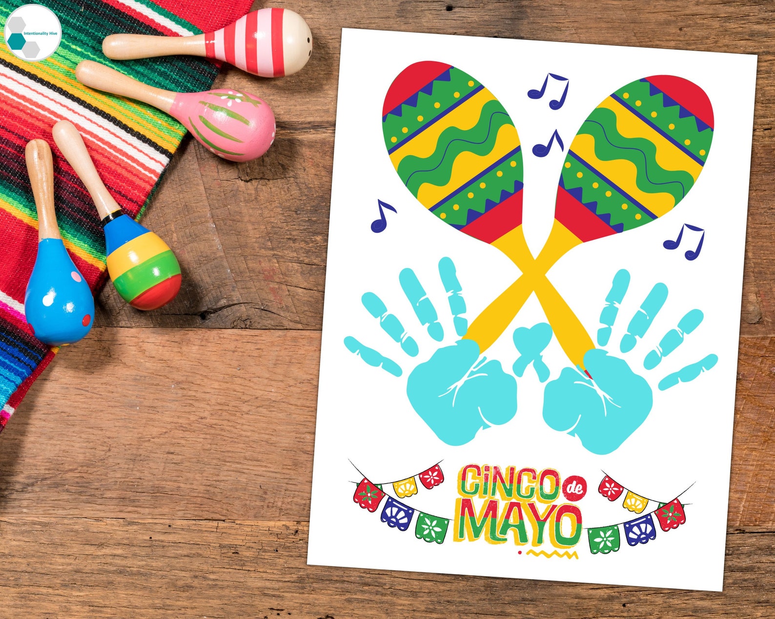 Cinco De Mayo Handprint Craft, Toddler Cinco De Mayo Craft for Kids ...