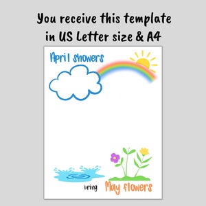 April Showers Handprint Art | Spring Handprint Craft for Toddlers ...