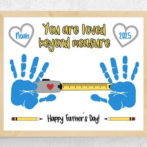 Tool Dad Handprint Footprint Art Craft Bundle, Father's Day Handprint ...