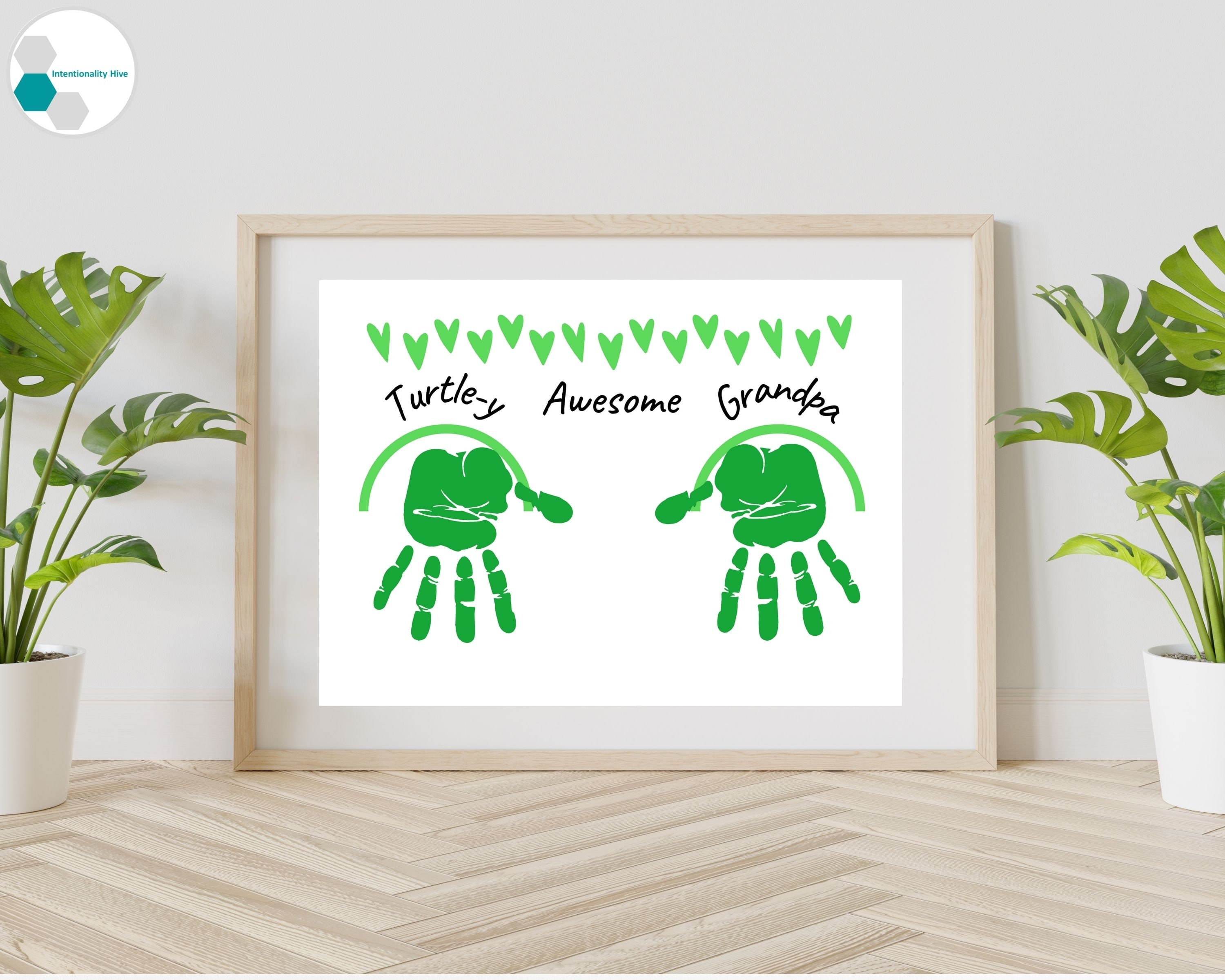 Grandpa Printable Handprint Craft Father's Day Handprint - Etsy