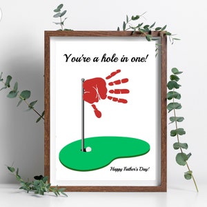 Golf Father's Day Handprint Golf Crafts, Father's Day Golf Gifts, Golf ...