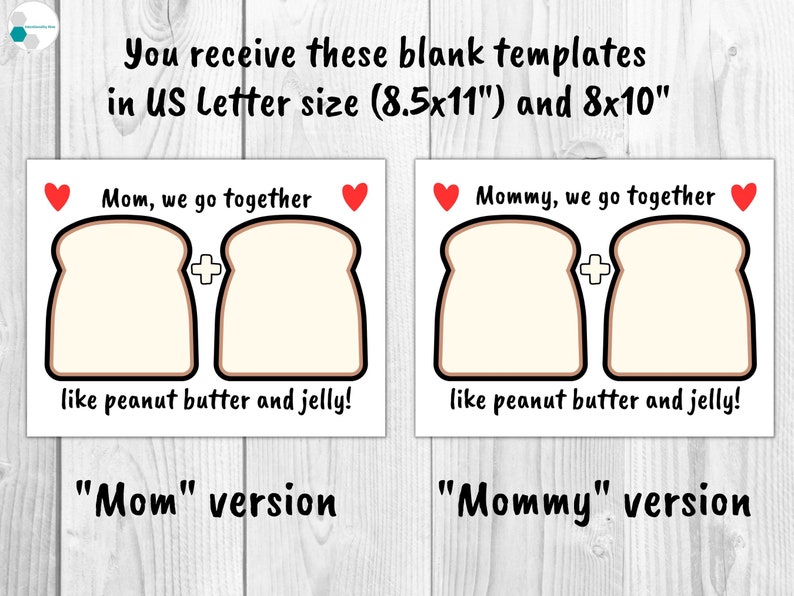 Mom Handprint Art, PBJ Mother's Day Handprint Craft Printable, Mommy ...