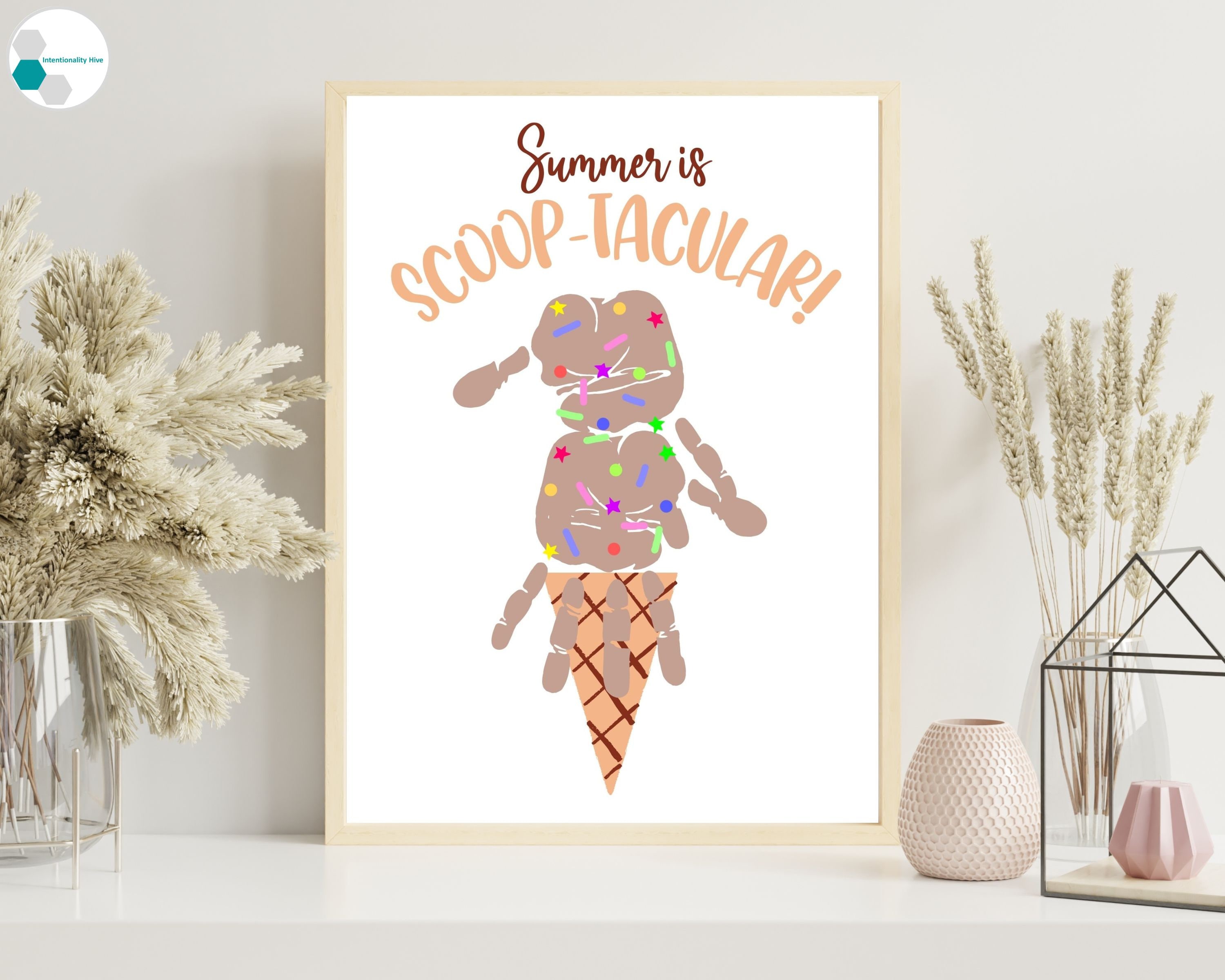 Summer Handprint Art Ice Cream Craft Summer Craft for - Etsy