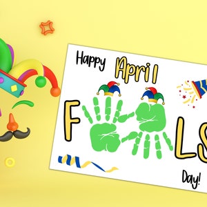 April Fools Handprint Craft, April Fools Day Craft for Toddlers ...