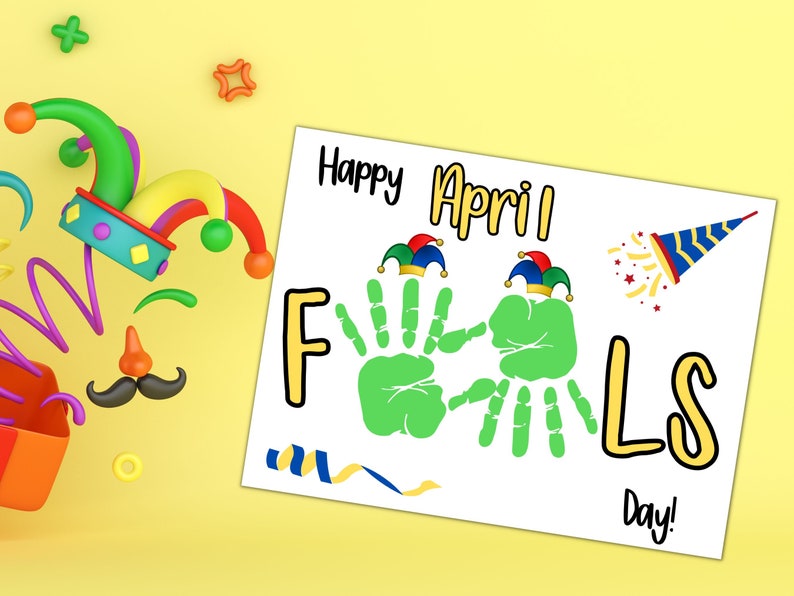 April Fools Handprint Craft, April Fools Day Craft for Toddlers ...