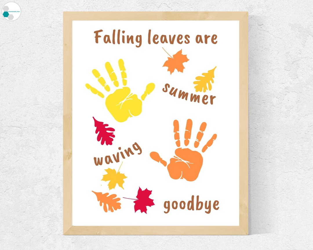 Fall Leaf Handprint Art for Toddlers & Preschoolers | Printable Fall ...