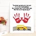 School Bus Handprint Poem Craft, Back to School Handprint Art, First ...