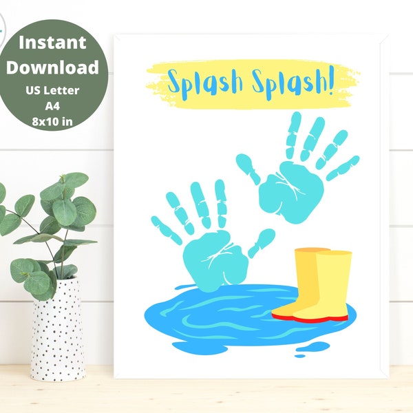 June Handprint Art - Etsy