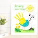 Spring Handprint Bird Craft for Preschool, Toddlers, Kids Spring ...