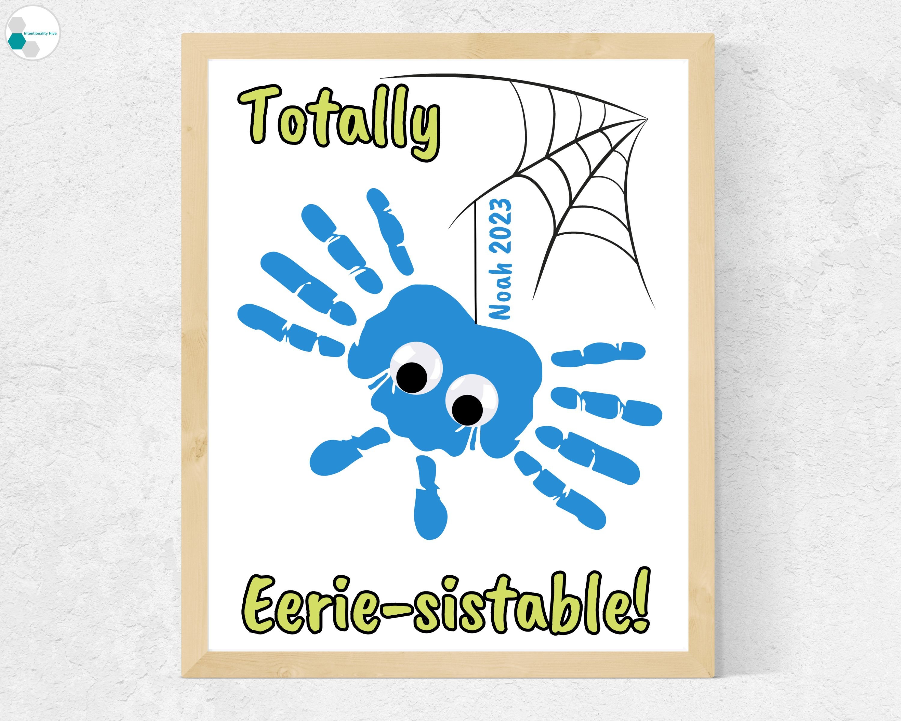 Halloween Handprint Spider Craft for Toddlers Baby Kids - Etsy