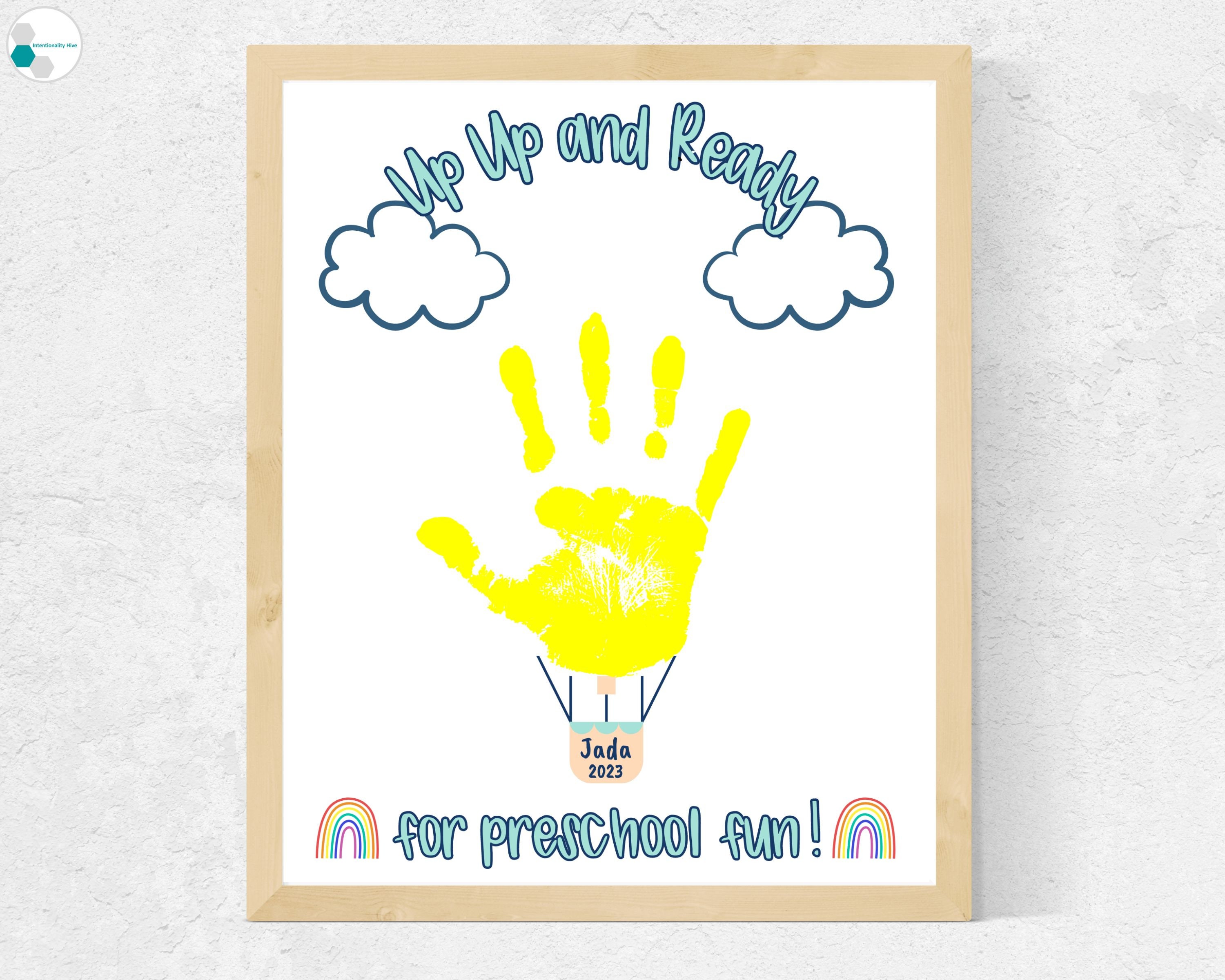 Preschool Handprint Back to School Craft First Day of - Etsy