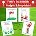 Golf Father's Day Handprint Golf Crafts, Father's Day Golf Gifts, Golf ...