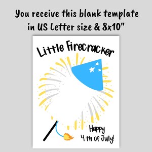 Firecracker July 4th Footprint Art Craft, Little Firecracker Footprint ...